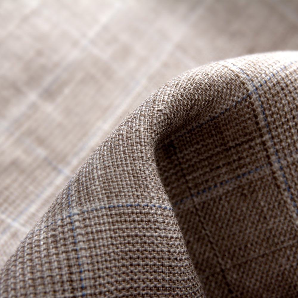 Cravatta blu resca misto seta lana | Angelico